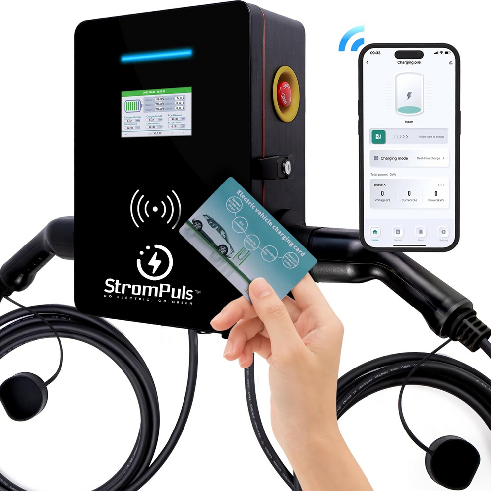 StromPuls 22 kW EV Charger| Control via App or RFID | OCPP | Bluetooth